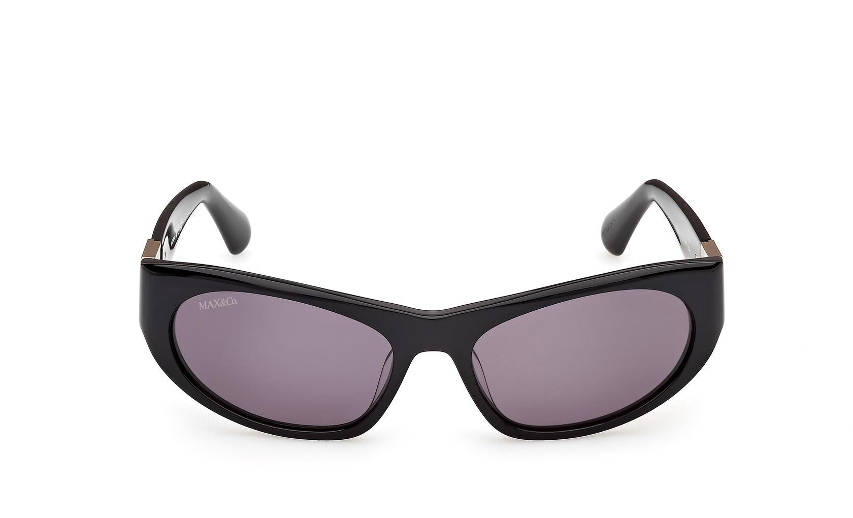 Max&Co Sunglasses MO0151 01A Shiny Black | LookerOnline