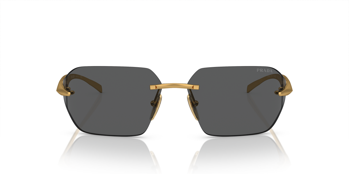 Prada Sunglasses PR A55S 15N5S0 Satin Yellow Gold – LookerOnline