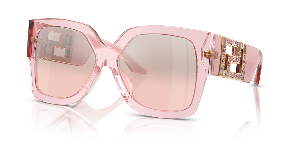 Versace VE4402 54727E Transparent Pink - Woman Sunglasses | LookerOnline
