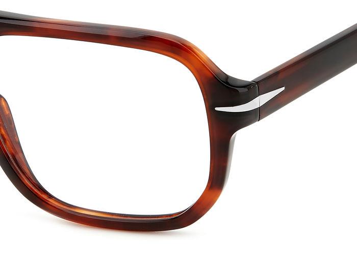 David Beckham DB7108 6C5 - Brown Horn Ruthenium Eyeglasses | LookerOnline