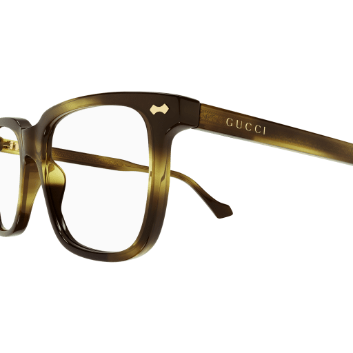 Gucci GG0737O 009 Havana Eyeglasses for Man | LookerOnline