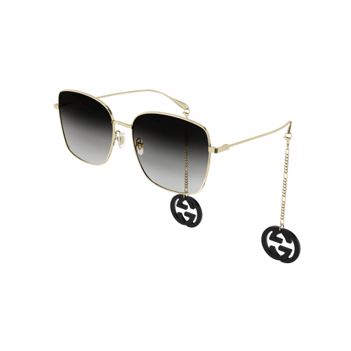 Gucci GG1030SK 001 Gold Sunglasses for Woman | LookerOnline