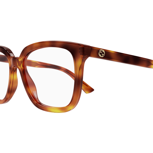 Gucci GG1319O 002 Havana Eyeglasses for Woman | LookerOnline