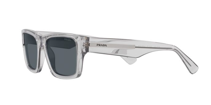 Prada PR 25ZS U430A9 Sunglasses Crystal Grey for Man – LookerOnline