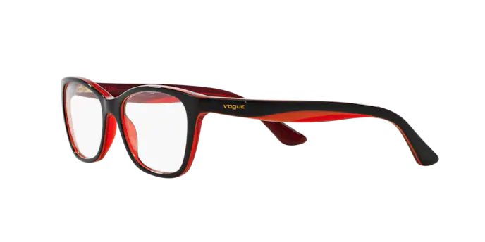 Vogue VO2961 2312 Brown/Orange/Red Transparent - Woman Eyeglasses ...